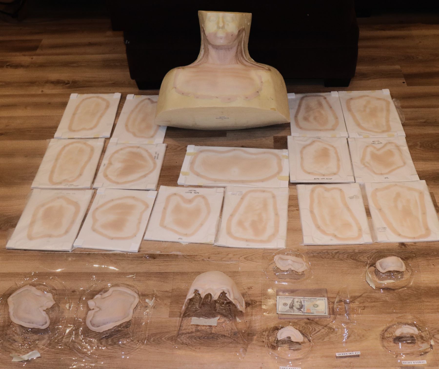 ARMY OF THE DEAD ATHENA ZOMBIE COMPLETE SILICONE APPLIANCE LOT