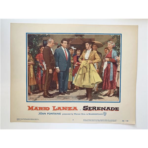 Serenade original 1956 vintage lobby card
