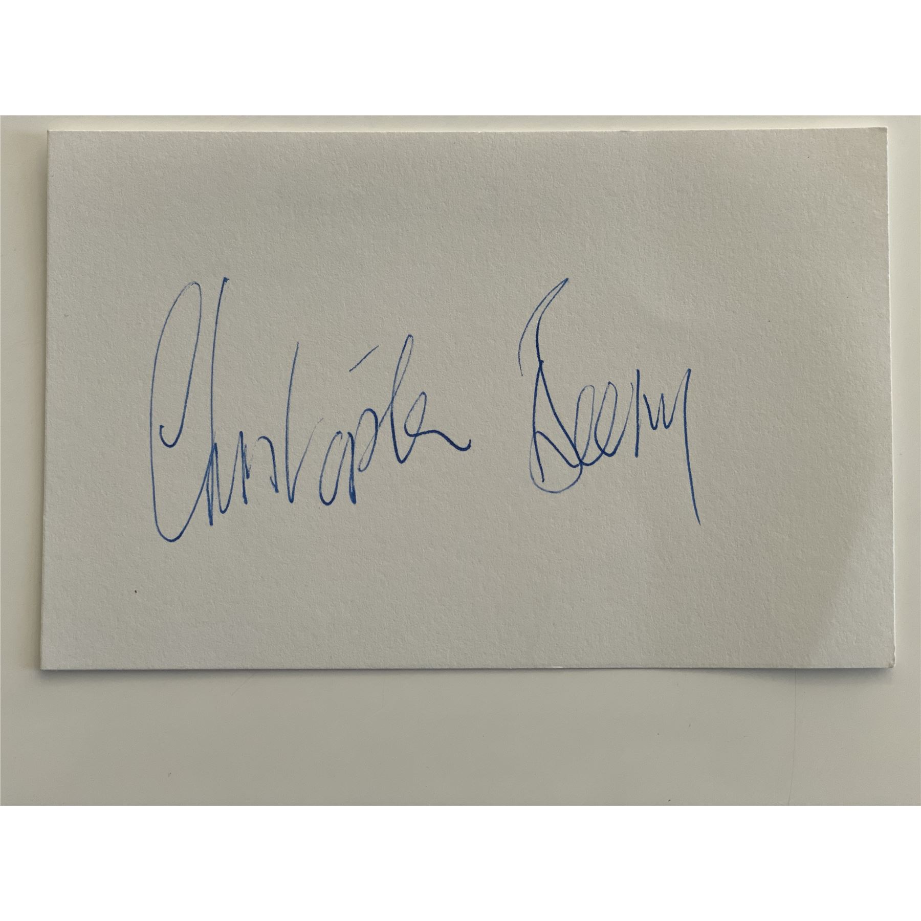 Christopher Borat original signature