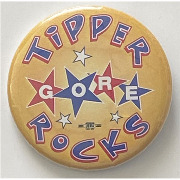 Tipper Gore Rocks pin
