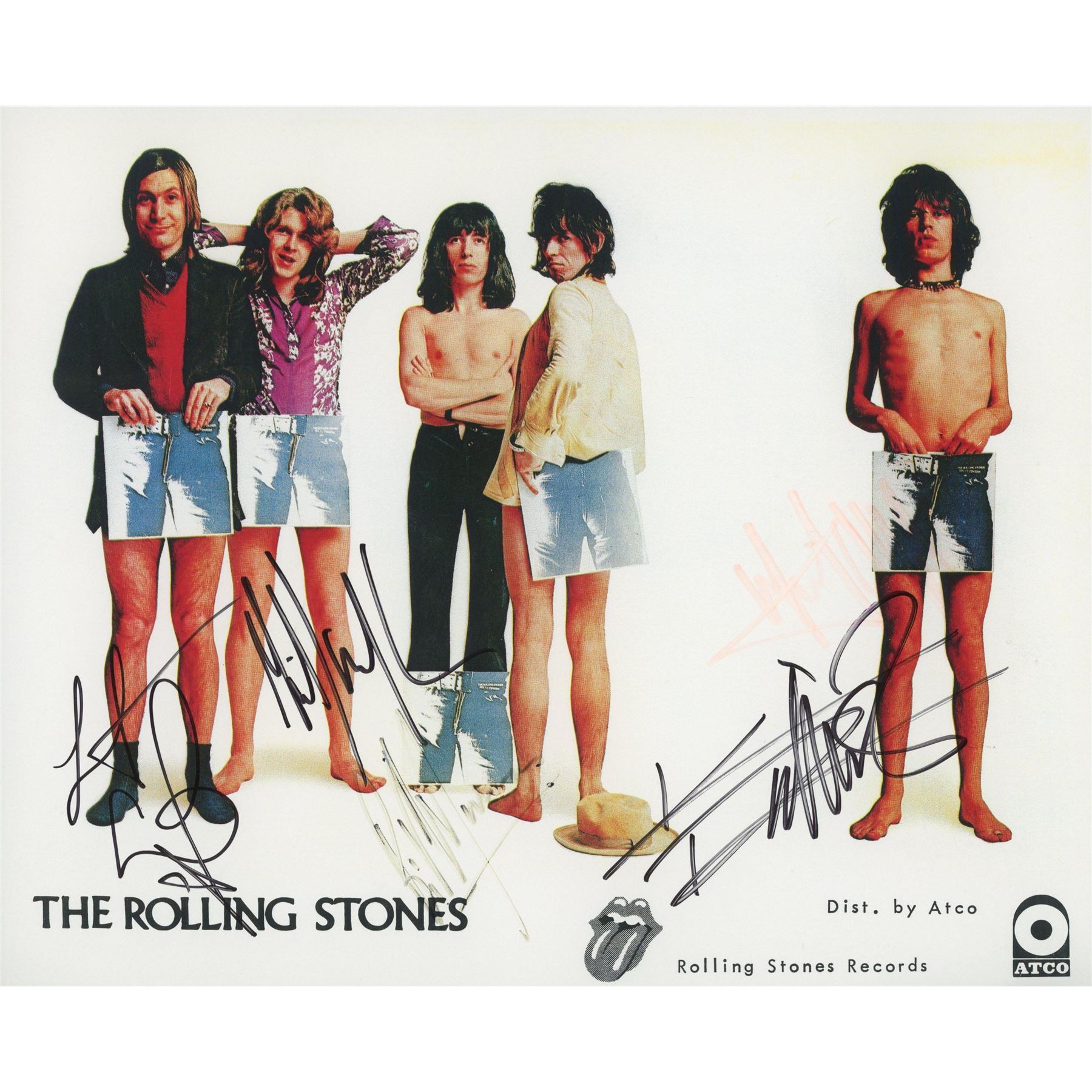 The Rolling Stones signed photo