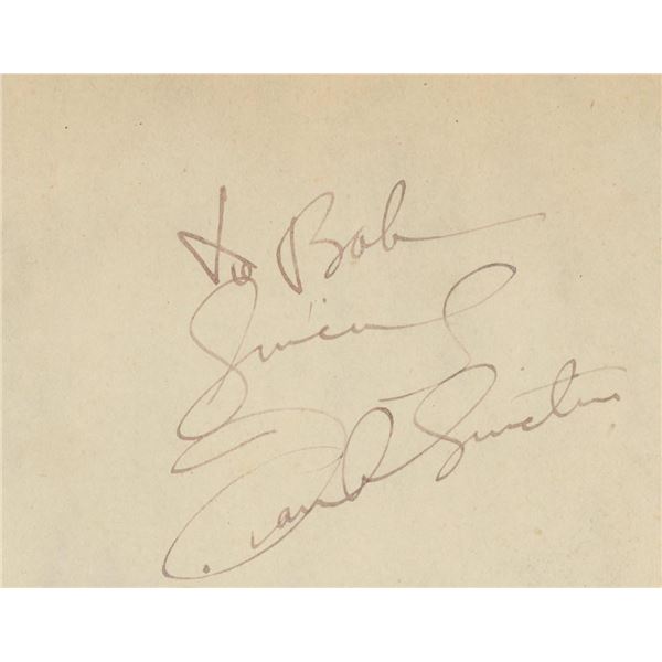 Frank Sinatra original signature