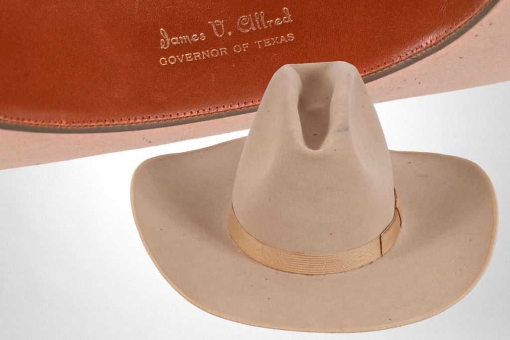 Texas Governor Jimmy Allred Personal Cowboy Hat