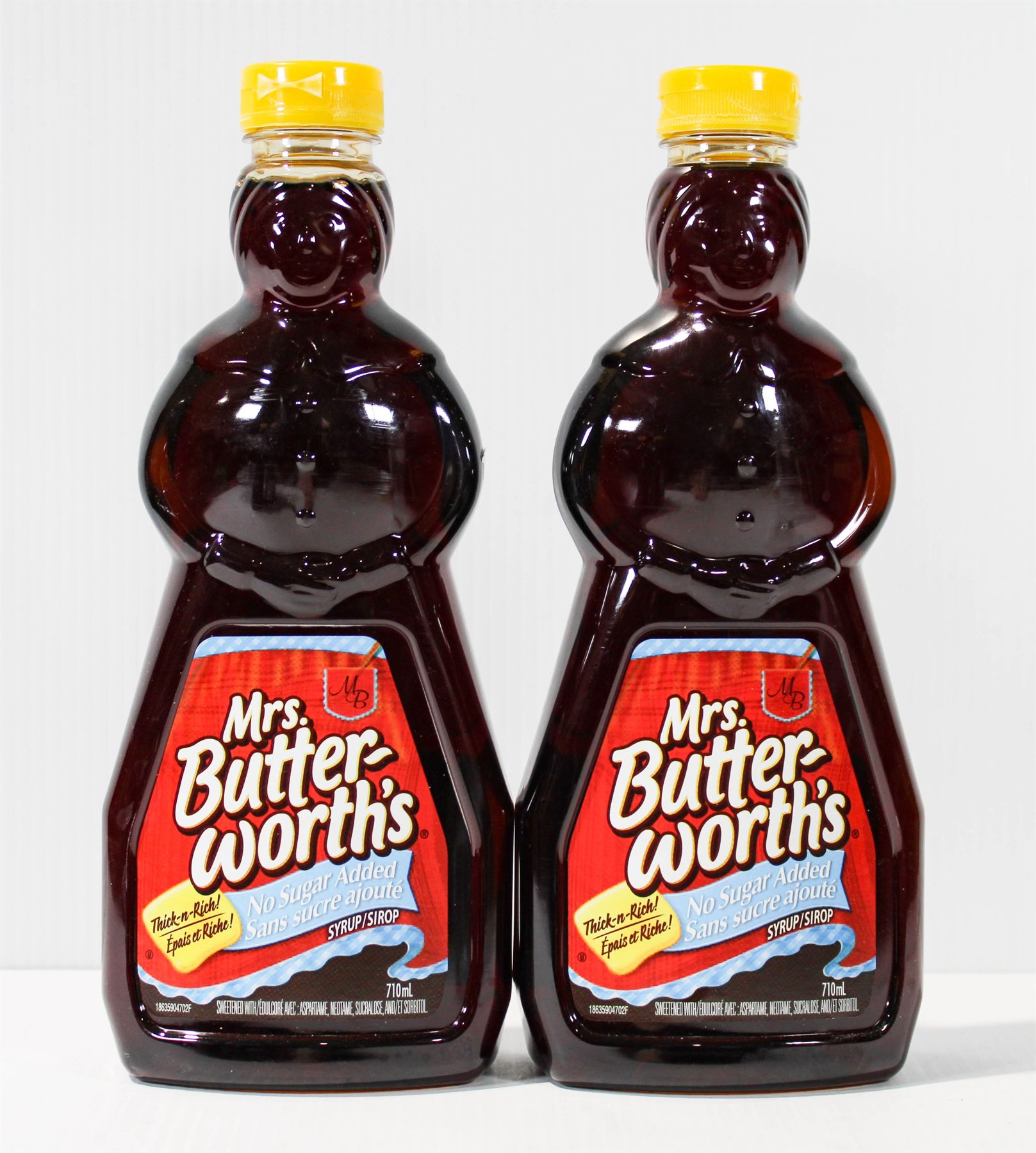 MRS BUTTERWORTH NO SUGAR SYRUP 2X710ML