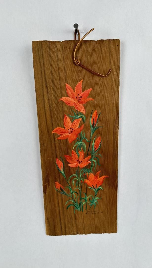 Marian L Peebles Oil on Board Painting Montana