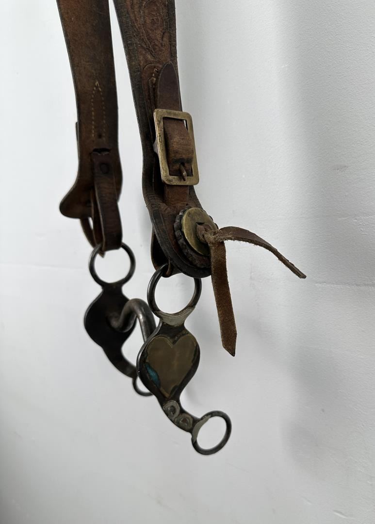Prison Made Silver Overlaid Cowboy Horse Bit
