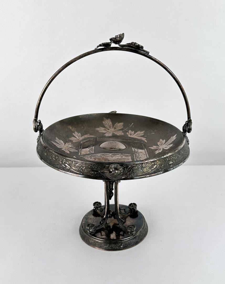 Antique Simpson Hall Silver Plate Brides Basket