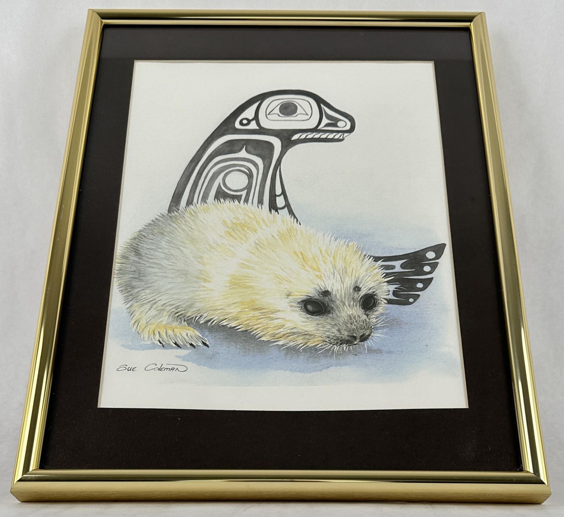 Sue Coleman Haida Indian Seal Print