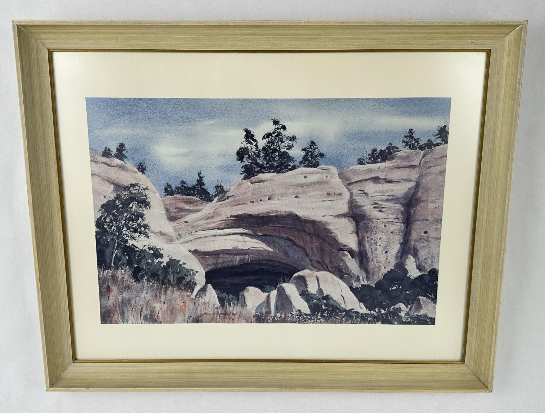 James Haughey Indian Caves Print Montana