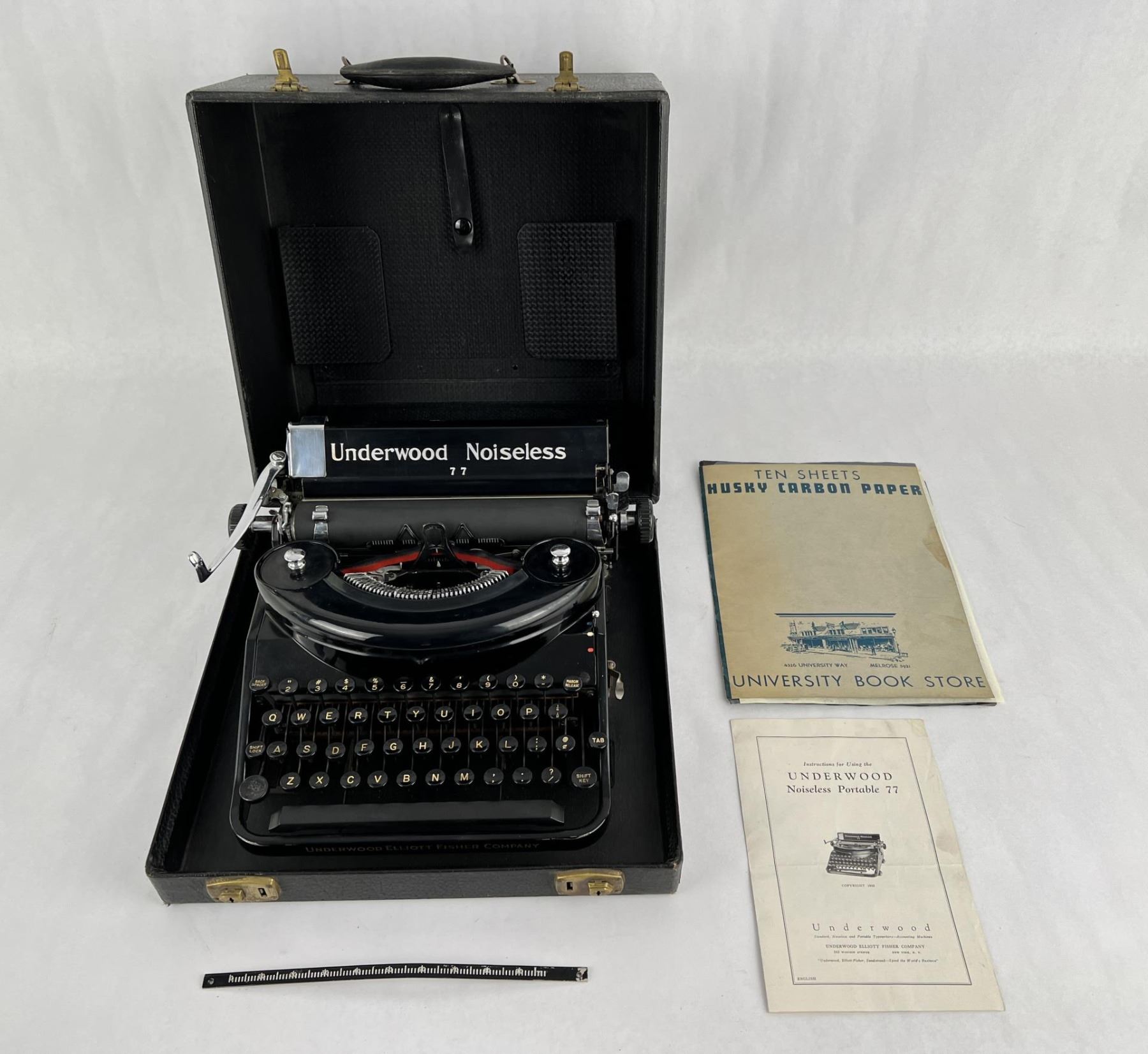 Antique Underwood Noiseless 77 Typewriter