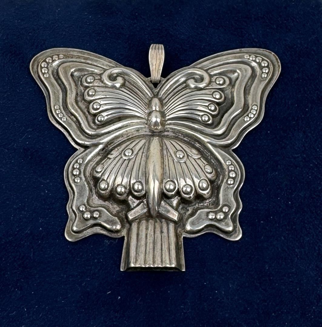 Reed & Barton Sterling Silver Butterfly Whistle