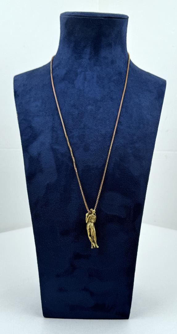 Bruce Garner Bronze Kissing Necklace