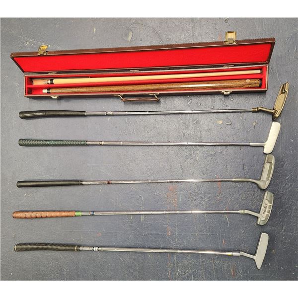 Golf Putters and Pool Cue