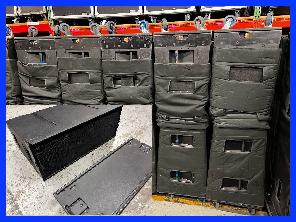 MARTIN AUDIO W8L LONGBOW W WHEEL BOARDS & PROTECTIVE COVERS