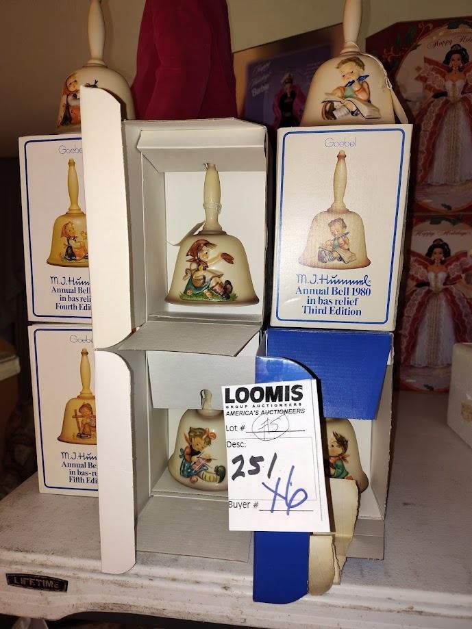 NEW IN THE BOX HUMMELL BELLS X 6 EA