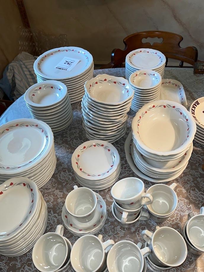 82 PC SET SHENANGO POTTERY DINNERWARE