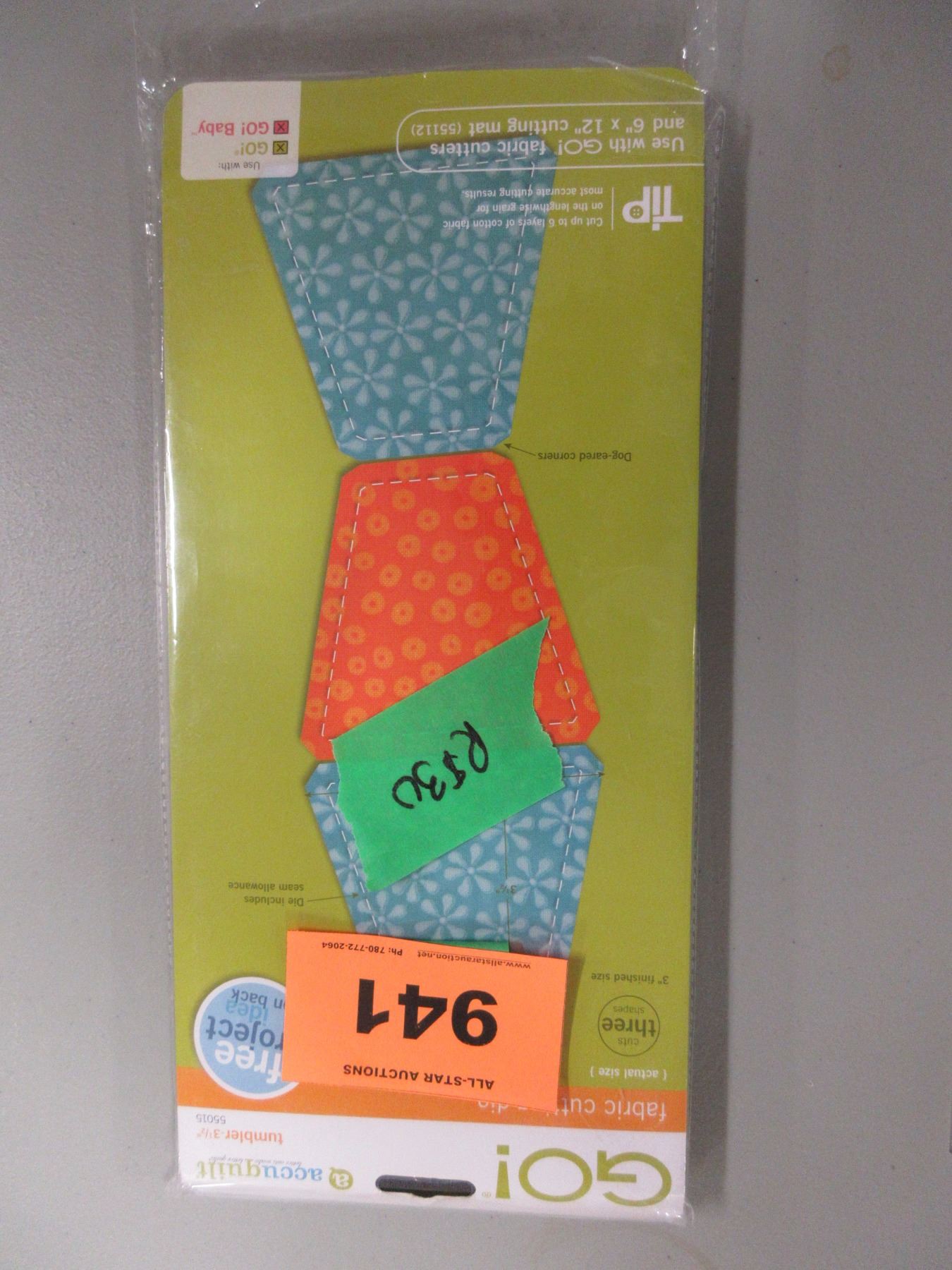 ACCU-QUILT FABRIC CUTTING DIE