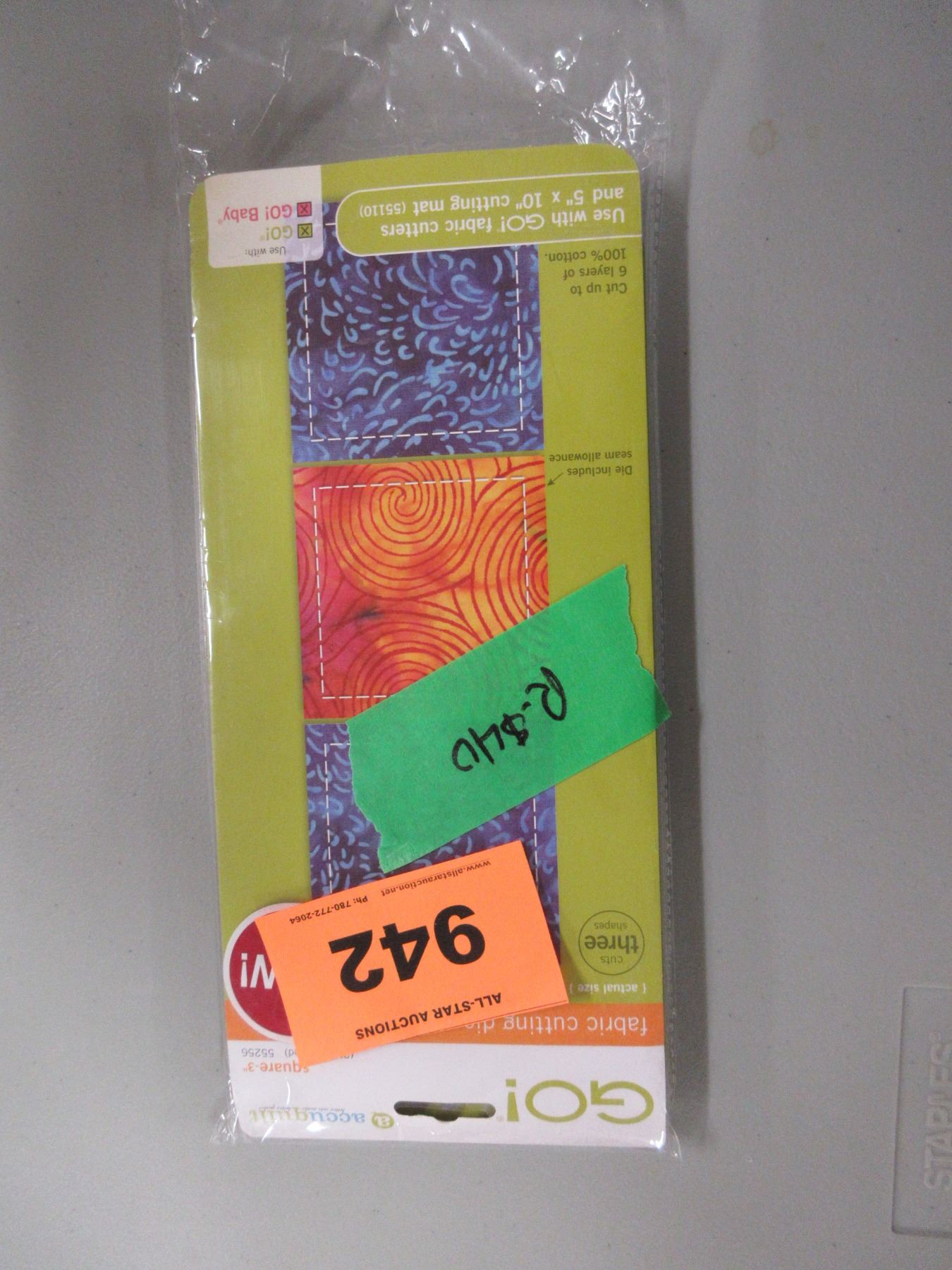 ACCU-QUILT FABRIC CUTTING DIE