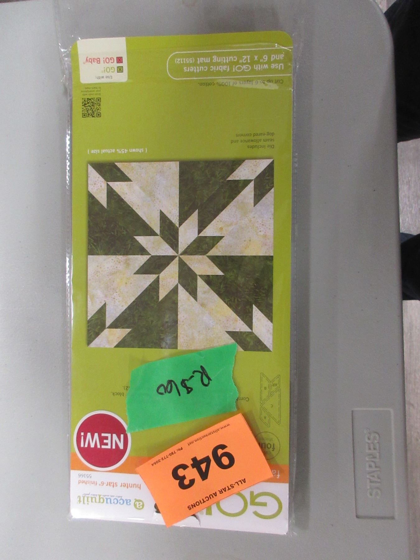 ACCU-QUILT FABRIC CUTTING DIE