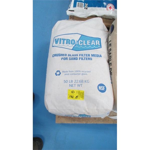 2 50 Bags Of Crushed Glass Filter Media