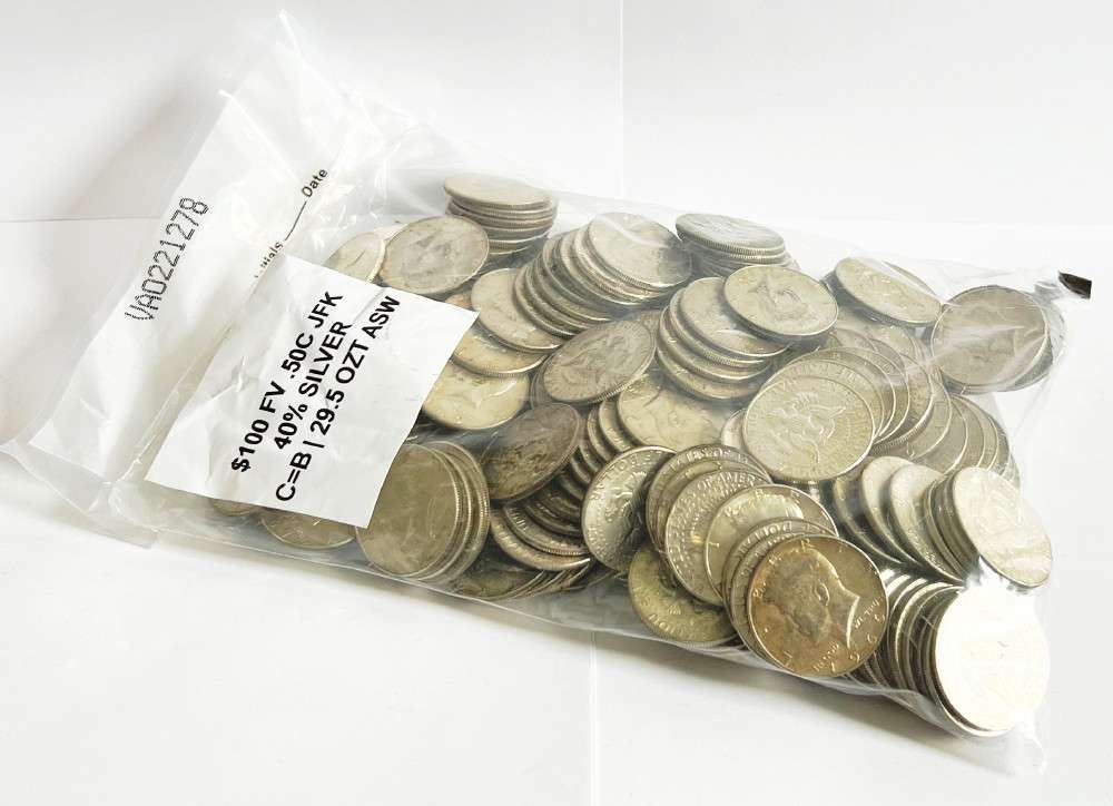 $100 Face Value 40% Silver Kennedys (200-coins)