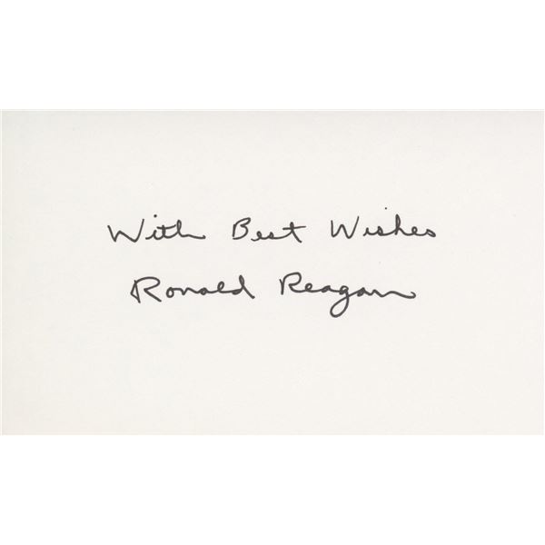 Ronald Reagan signature cut. GFA Authenticated