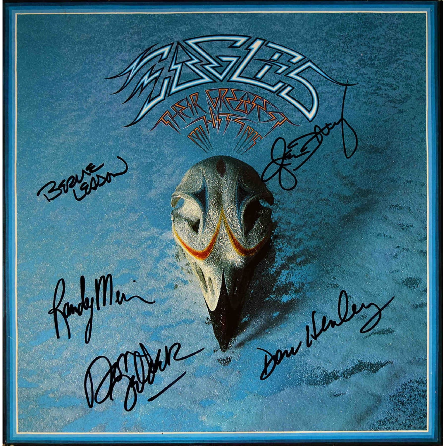 Eagles Their Greatest Hits 1971-1975 signed album