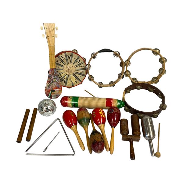 Misc Collectible Musical Instruments, Tambourines, Ukuleles, Etc..