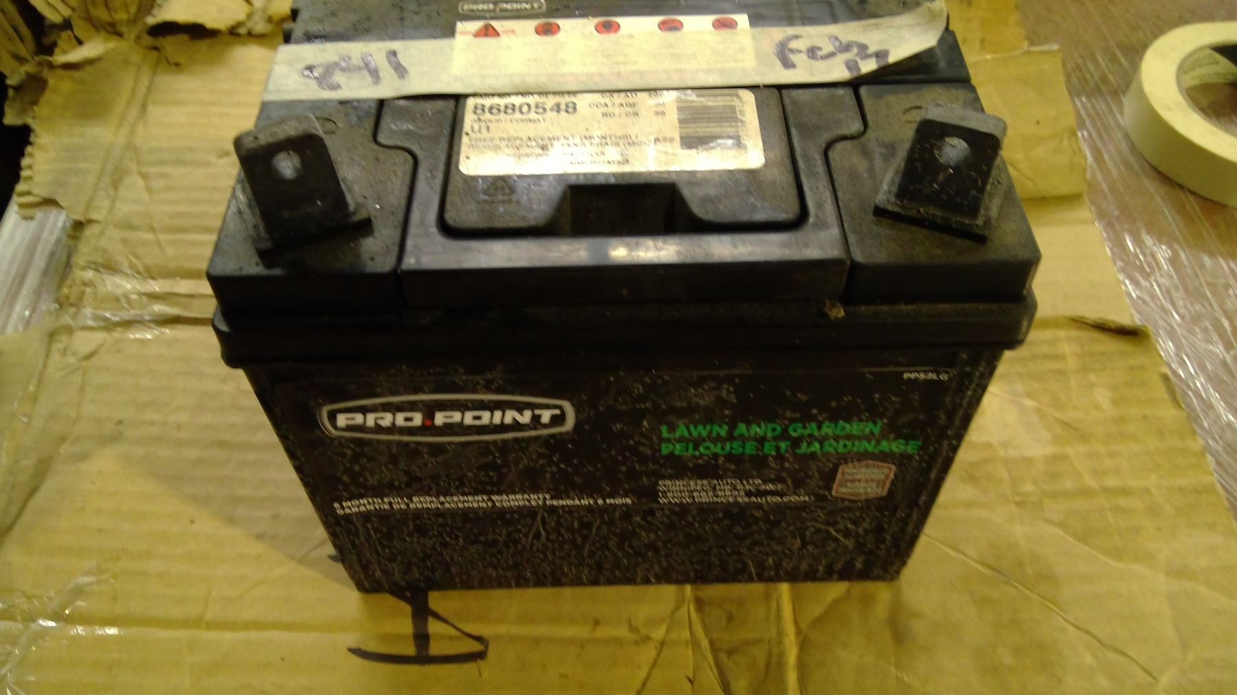Pro Point 12v lawn and garden battery - Schmalz Auctions