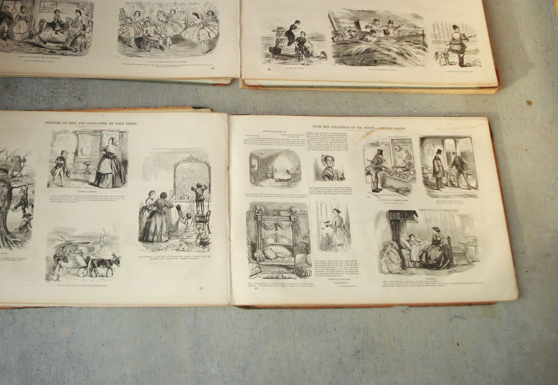 3 Antique Books 1857 1865 1869 Covers are Detached Some Foxing ...