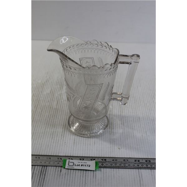 Glass Pitcher Bodnarus Auctioneering