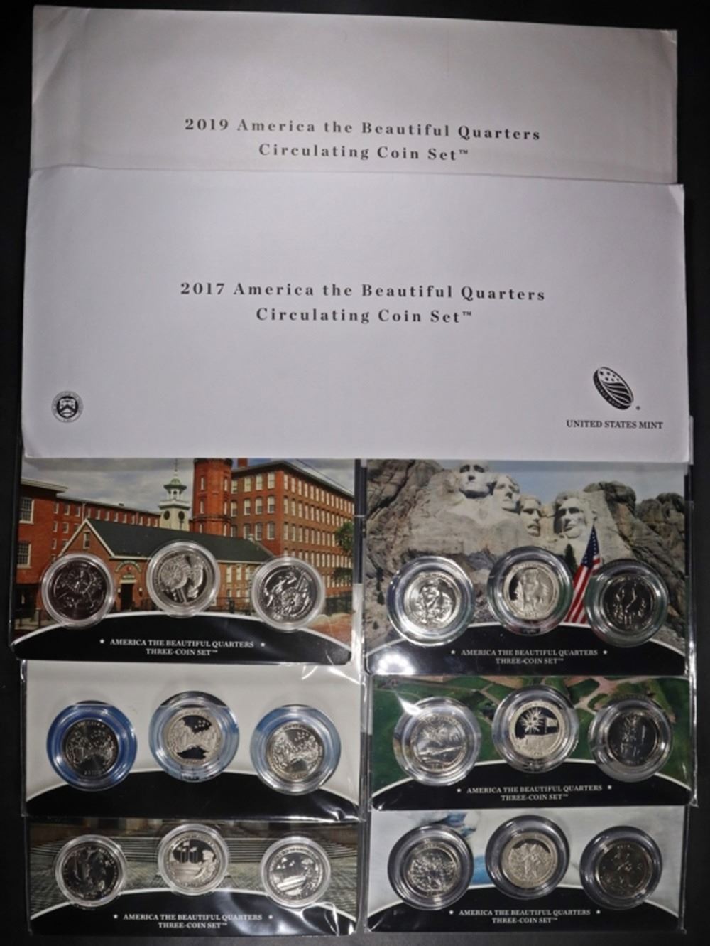 COLLECTORS LOT AMERICA THE BEAUTIFUL QUARTERS SETS