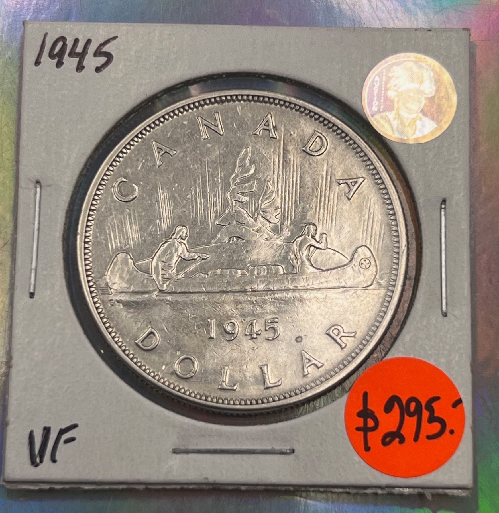 1945 Canada Silver dollar VF