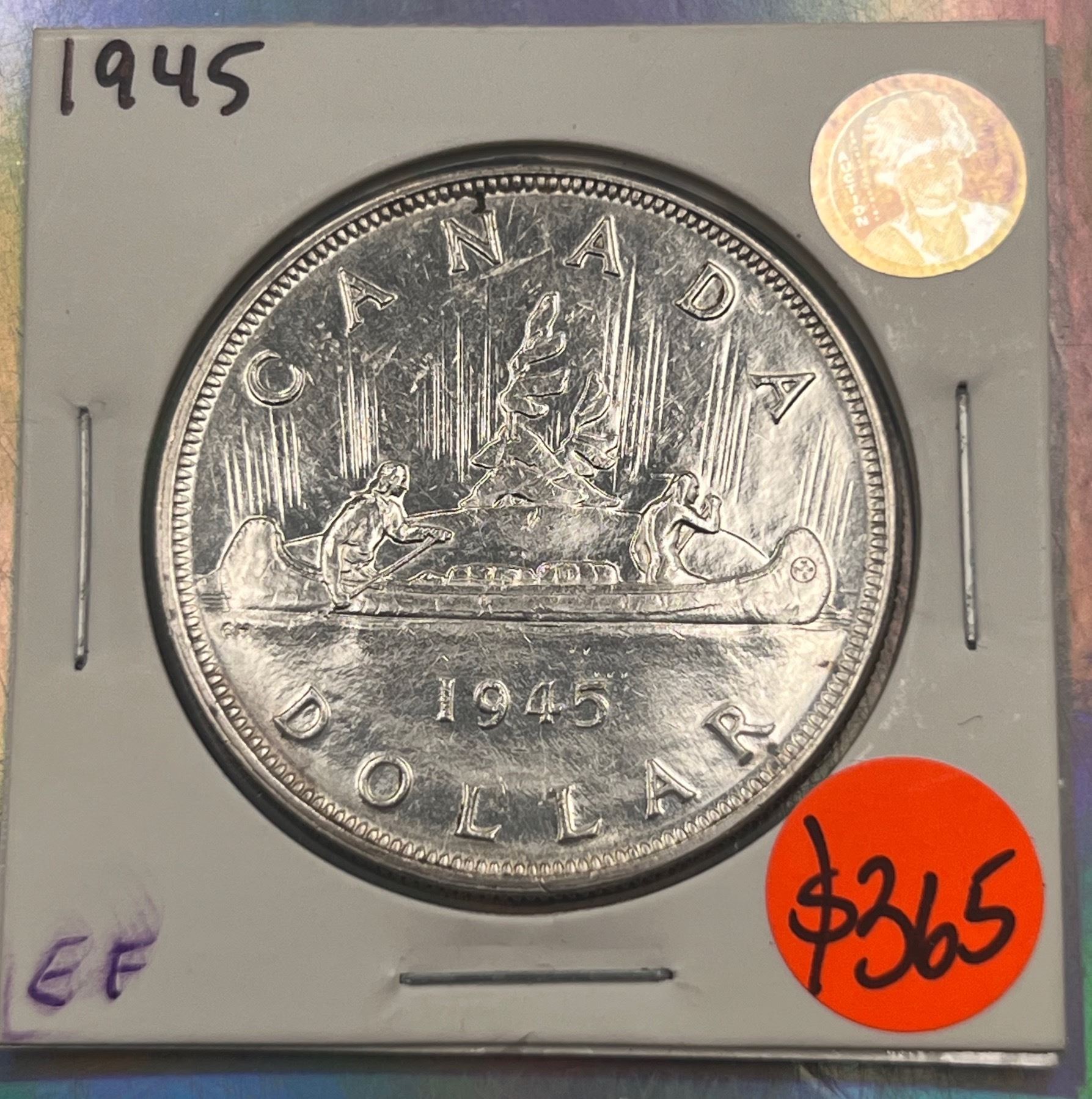 1945 Canada Silver dollar EF