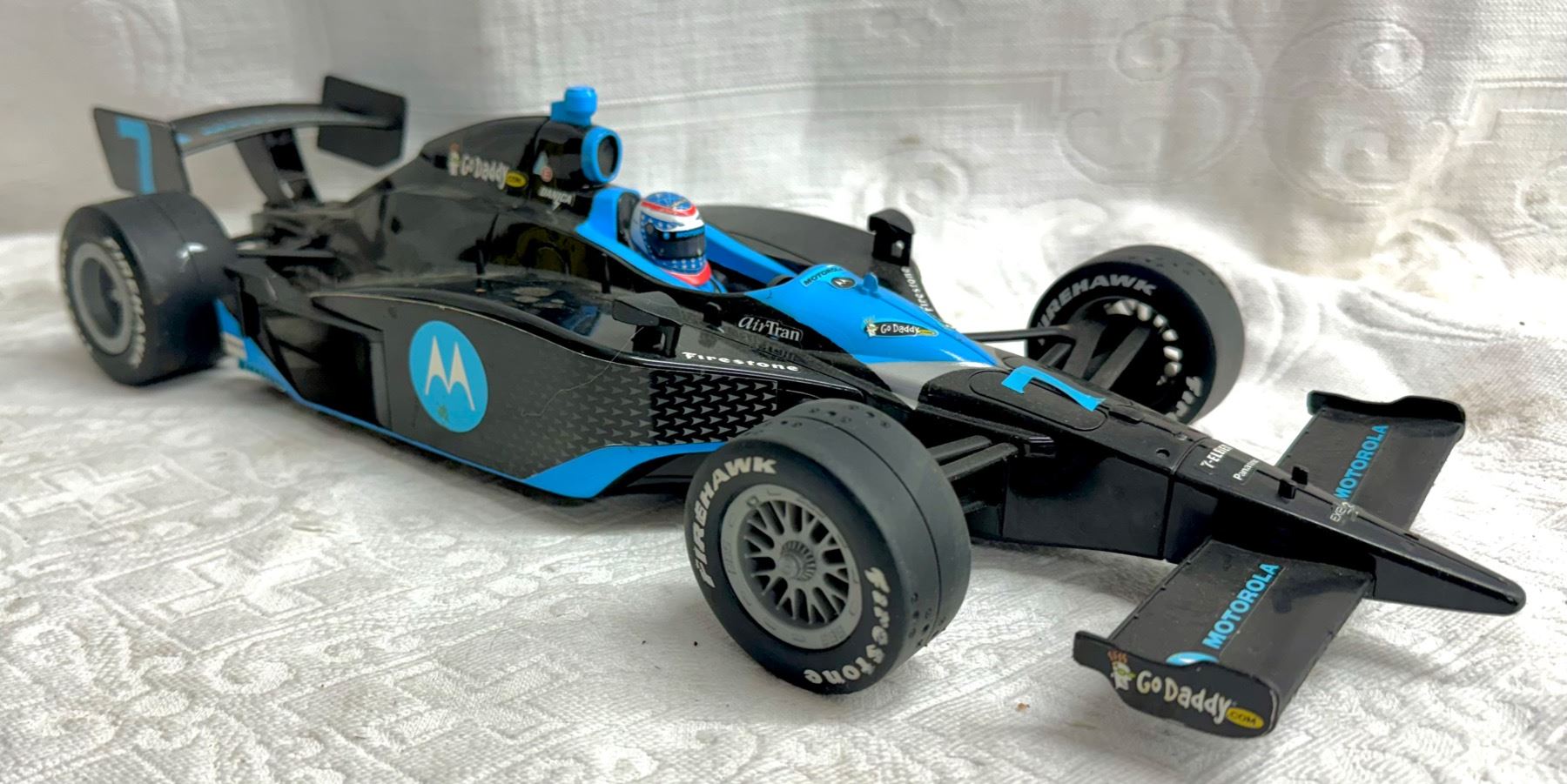 HOT WHEELS DANIKA PATRICK MOTOROLA RACING CAR - SOUND! WORKS!