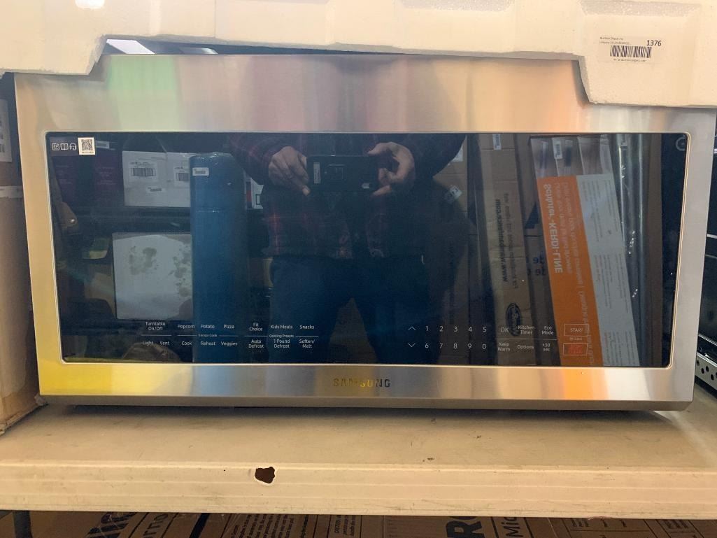 Samsung ME21M706BAS Stainless Steel 2.1 Cu Ft Over Range Microwave with ...