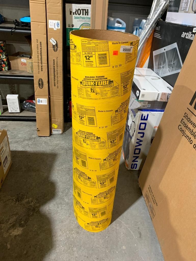 Quick Tube Building Pour Form 12 inch x 4 ft