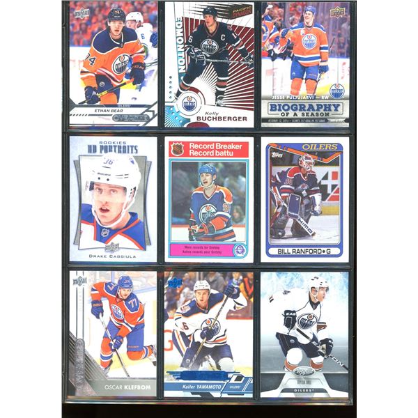 9 NHL Edmonton Oilers Rookie & Insert Cards