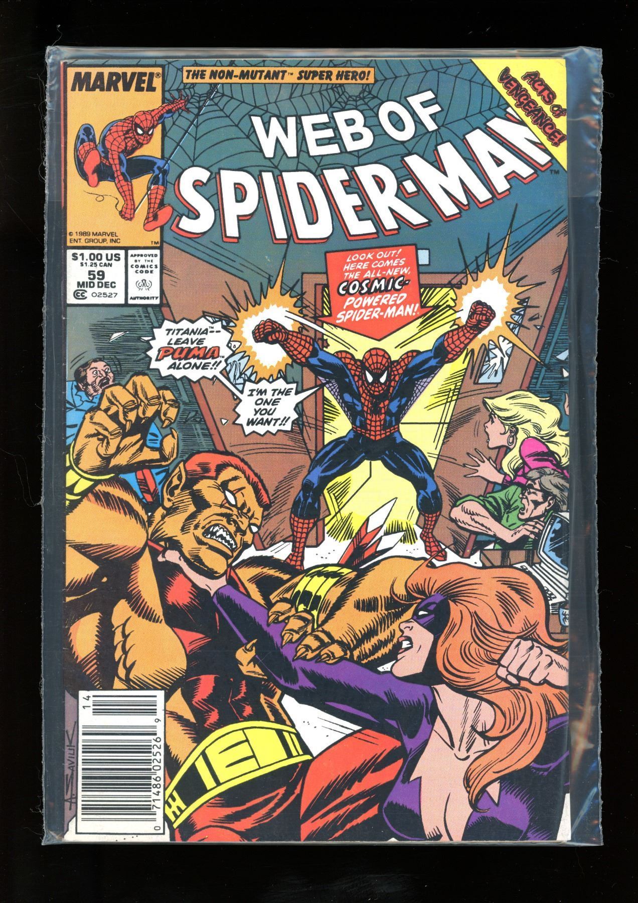 Marvel Web Of Spider-Man #59