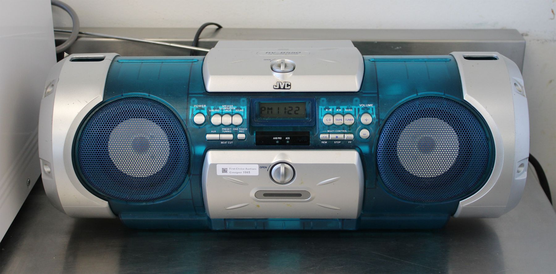 JVC RV-B550 PORTABLE CD/RADIO