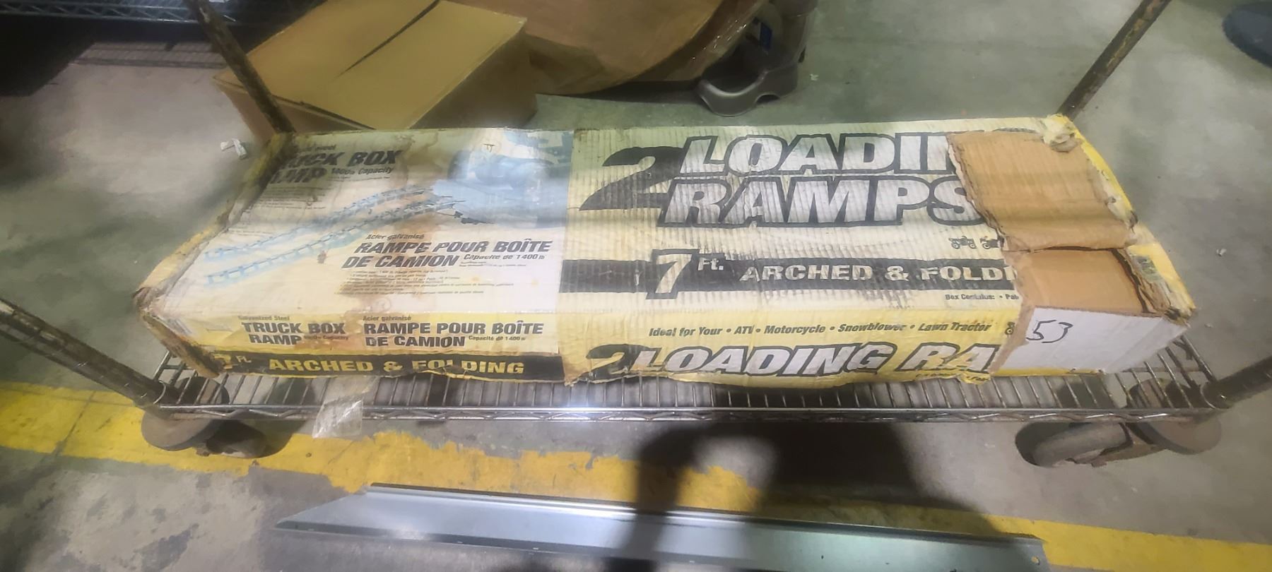7' TRUCK BOX RAMP 1400LBS CAPACITY - NEW IN BOX - BOX IS WEATHER - RAMP ...
