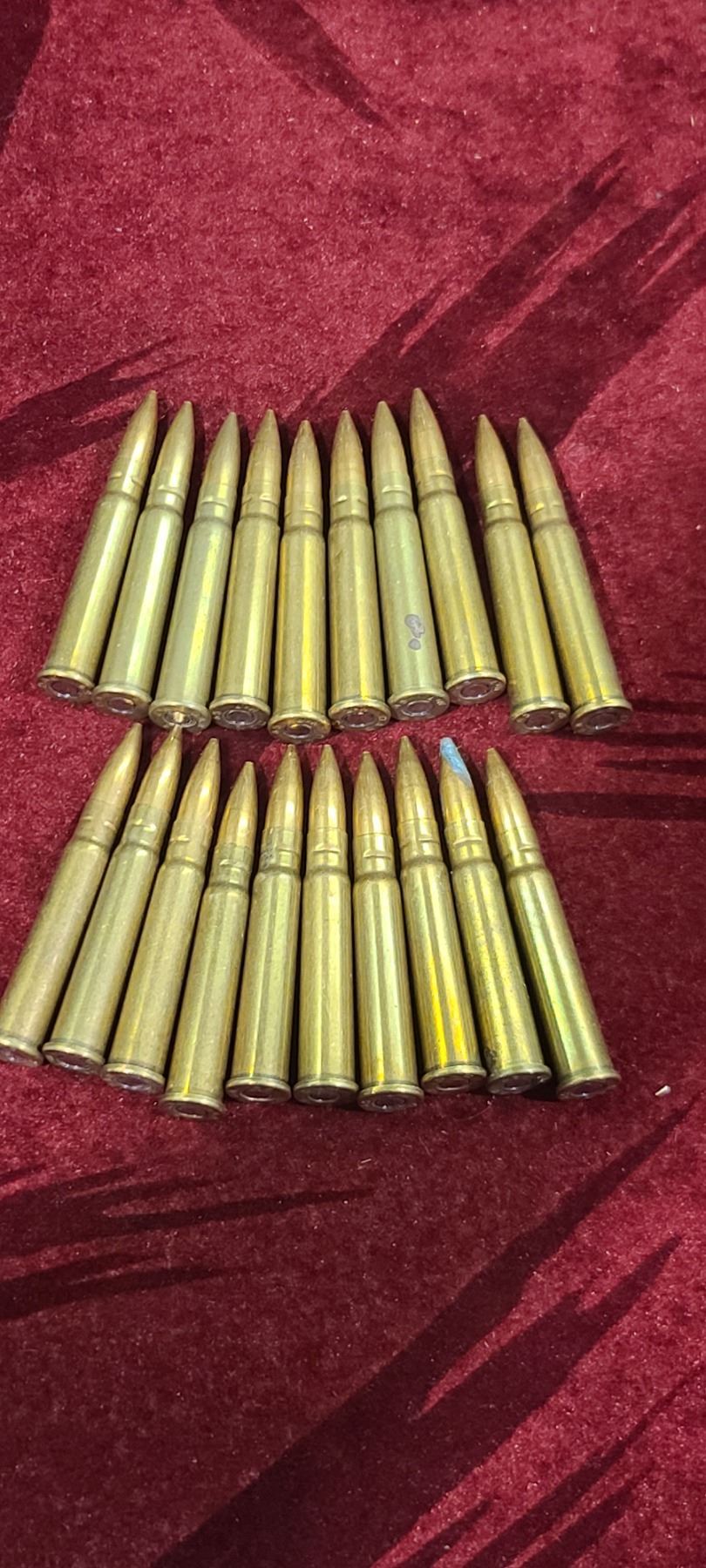 20 ROUNDS OF .303 BRITISH BALL MARKED D.A. 45 -MK.7
