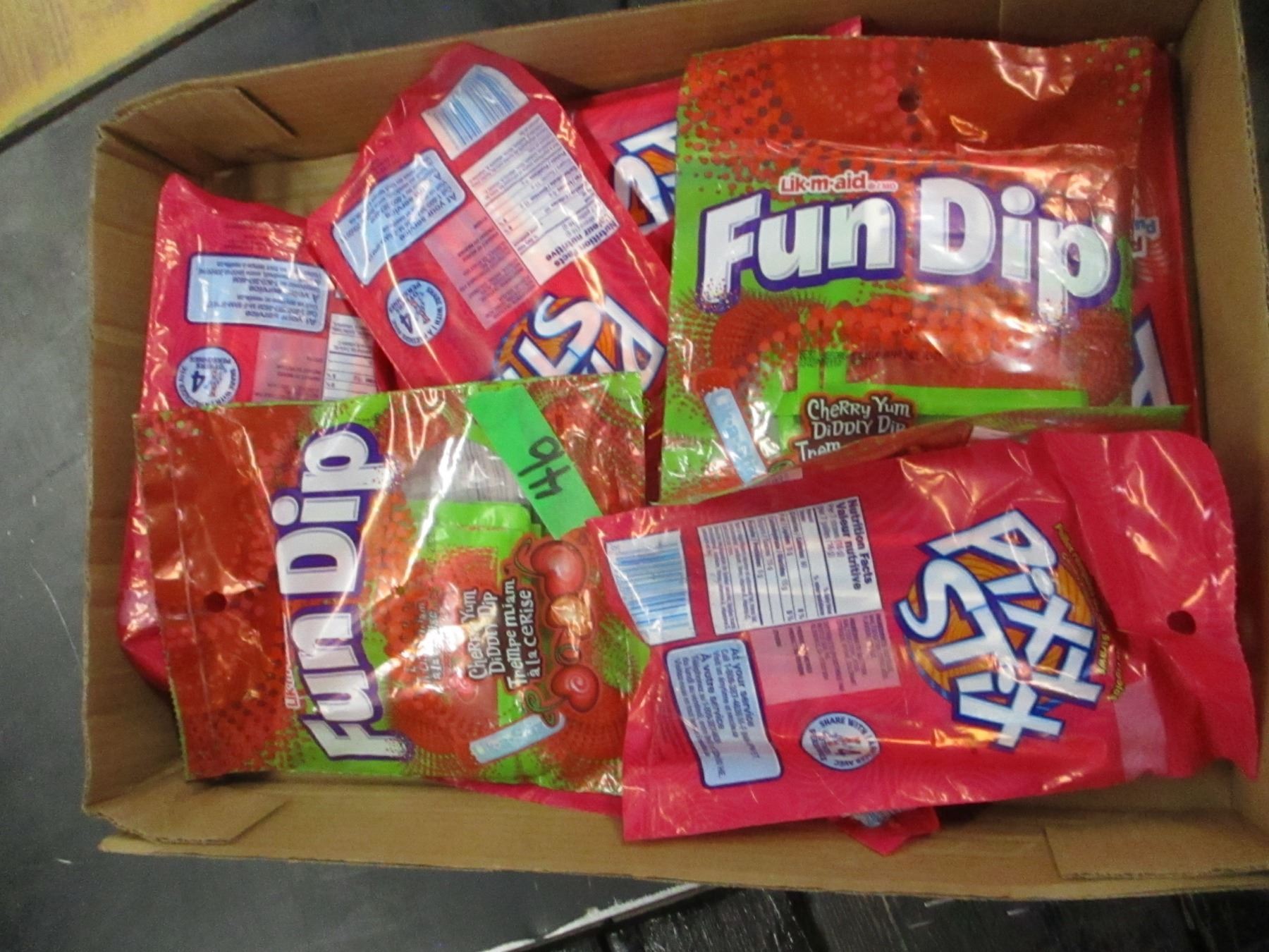 SHELF PULLS (AS IS): FUN DIP CANDY & PARTY STICKS CANDY (APPROX 10 BAGS ...
