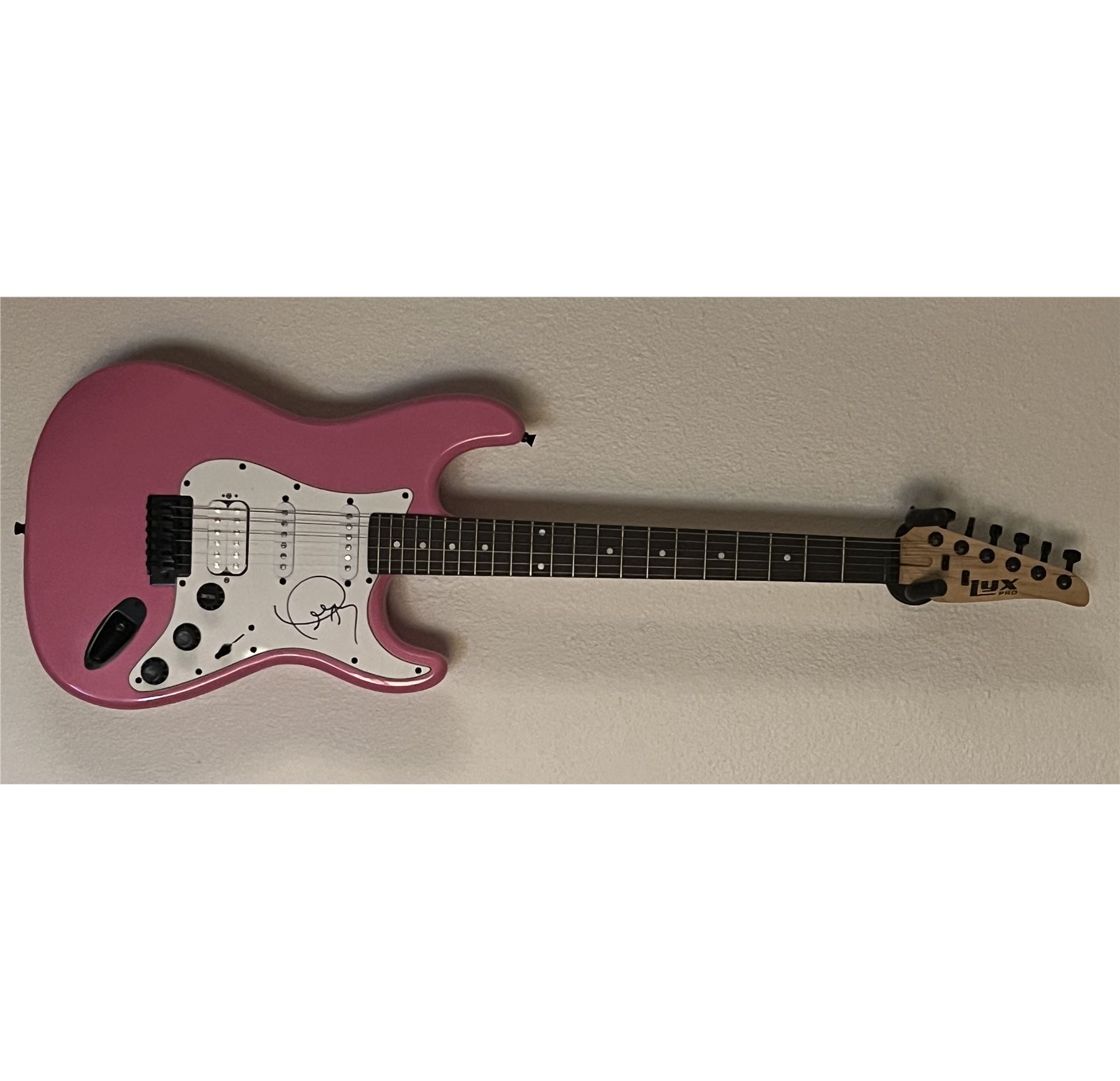Taylor Swift autographed strat style guitar