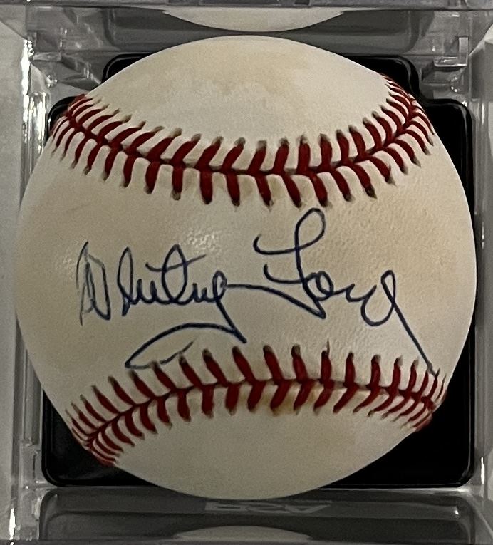 Whitey Ford signed baseball