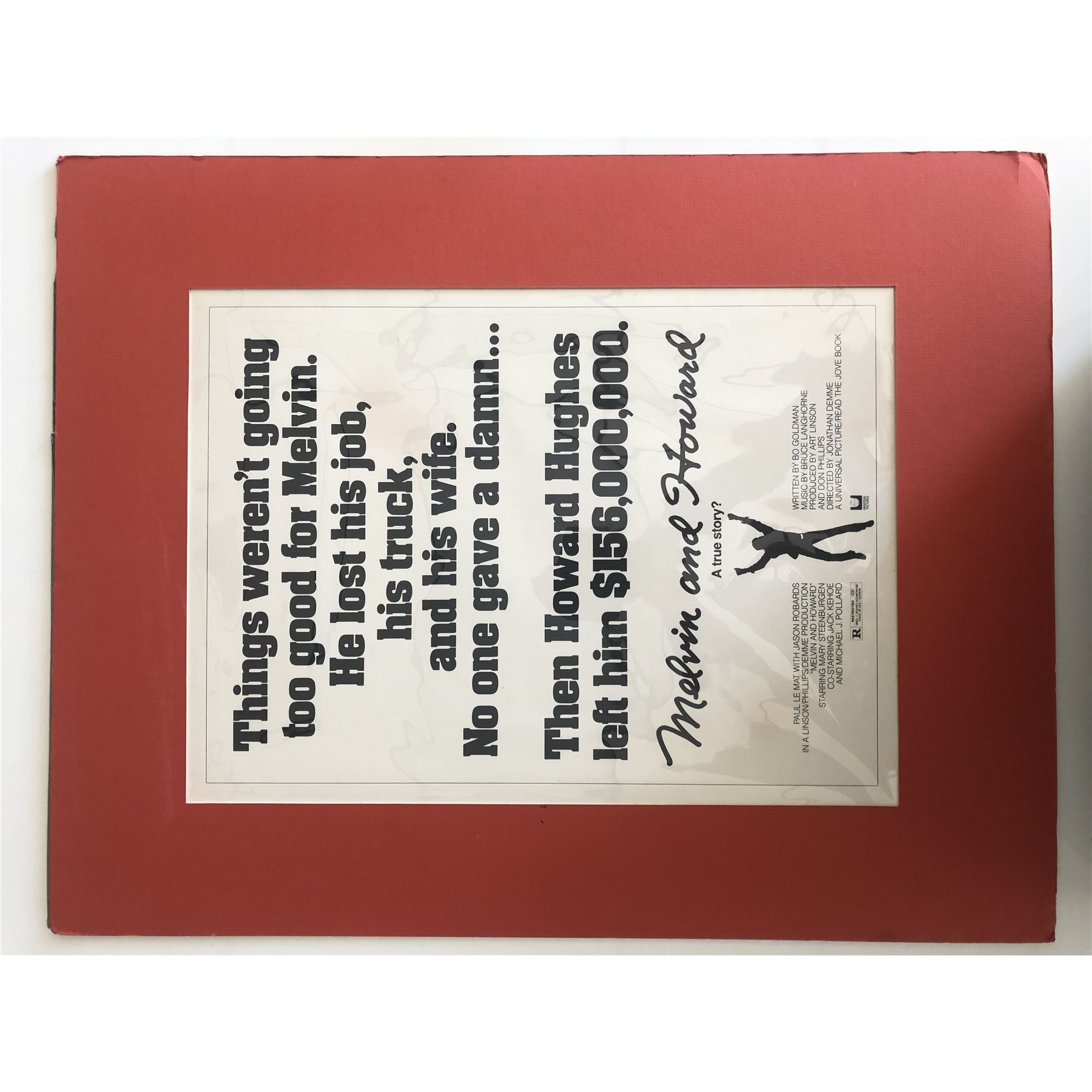 Melvin and Howard Movie Poster