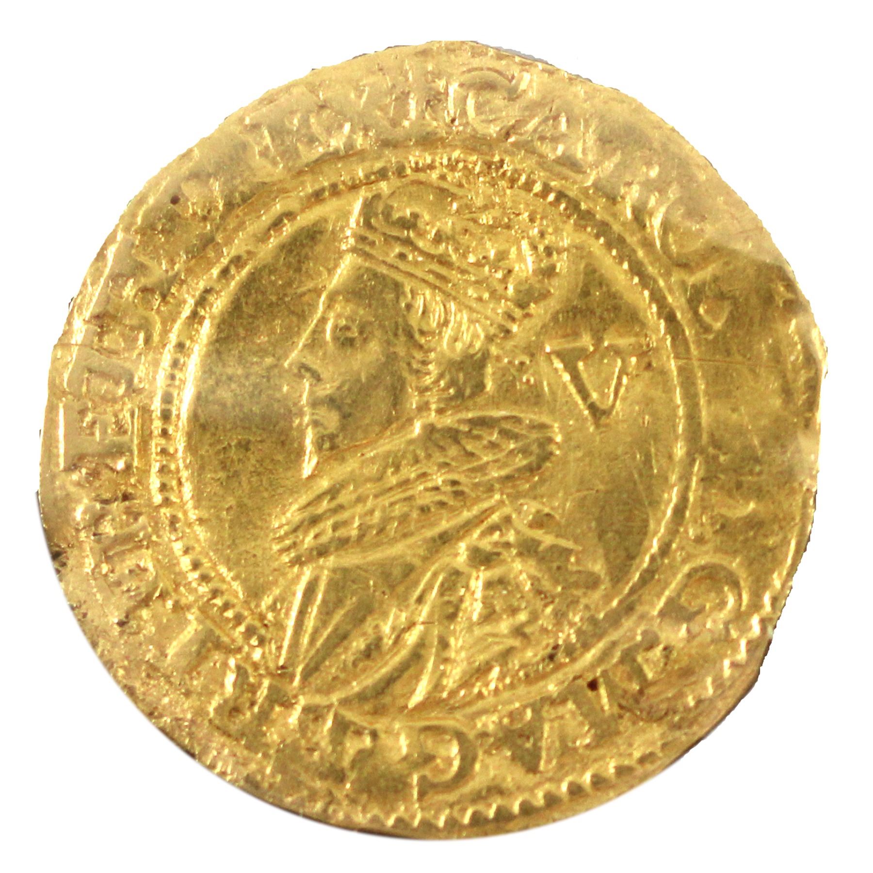 Great Britain Gold 1625-1649 Charles I Crown EF-AU