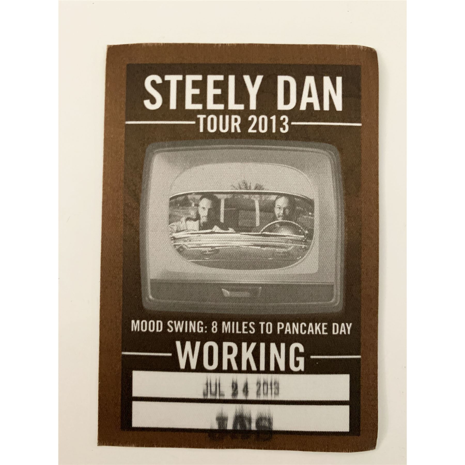 Steely Dan Tour 2013 Mood Swing: 8 Miles to Pancake Day Backstage Pass