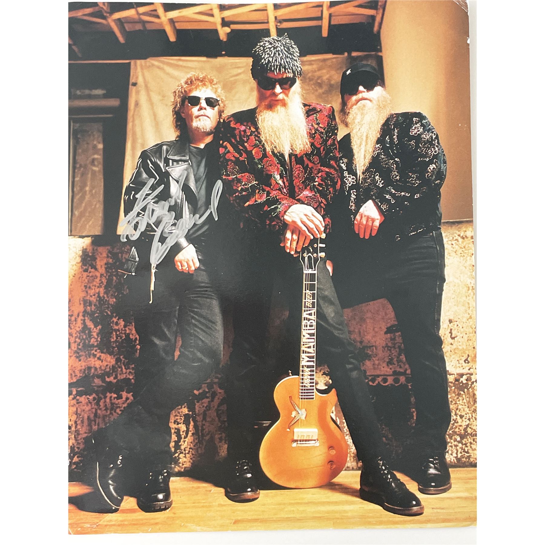 ZZ Top Frank Beard signed photo