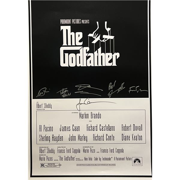 Godfather cast signed movie poster